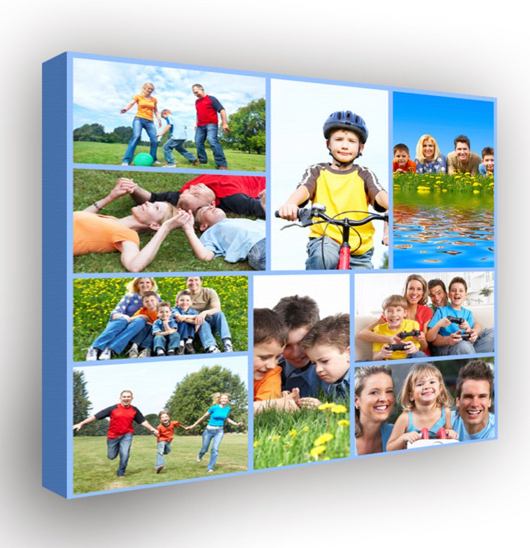 Custom Photo Collage Canvas, Custom Canvas Print, Custom Canvas Collage ...