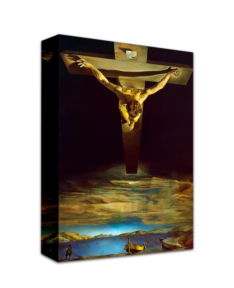 Dali Christ of Saint John Canvas Art, Surrealist Home Decor - Etsy