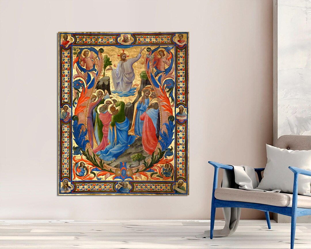 The Ascension Illumination by Lorenzo Monaco, Christian Art, Christ ...