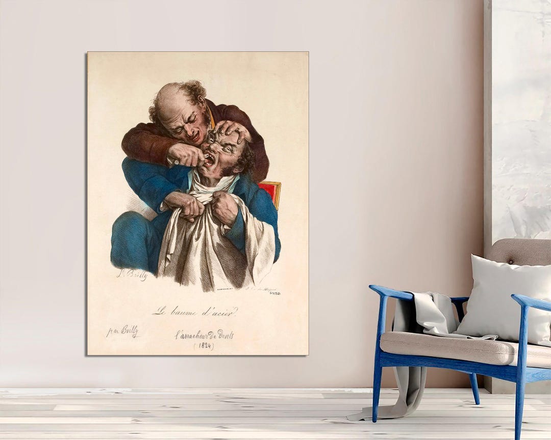 Vintage Dentist Art, Tooth Extraction Art, Dentist Office Wall Art ...
