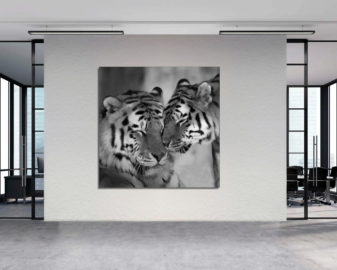 Majestic Tiger Canvas Print, Animal Portrait Wall Art, Tiger Wall Art ...