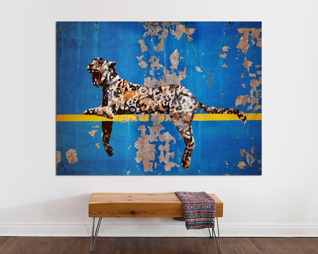 Banksy, Yankee Stadium Tiger , Canvas Wall Street Art Print, Street Art ...