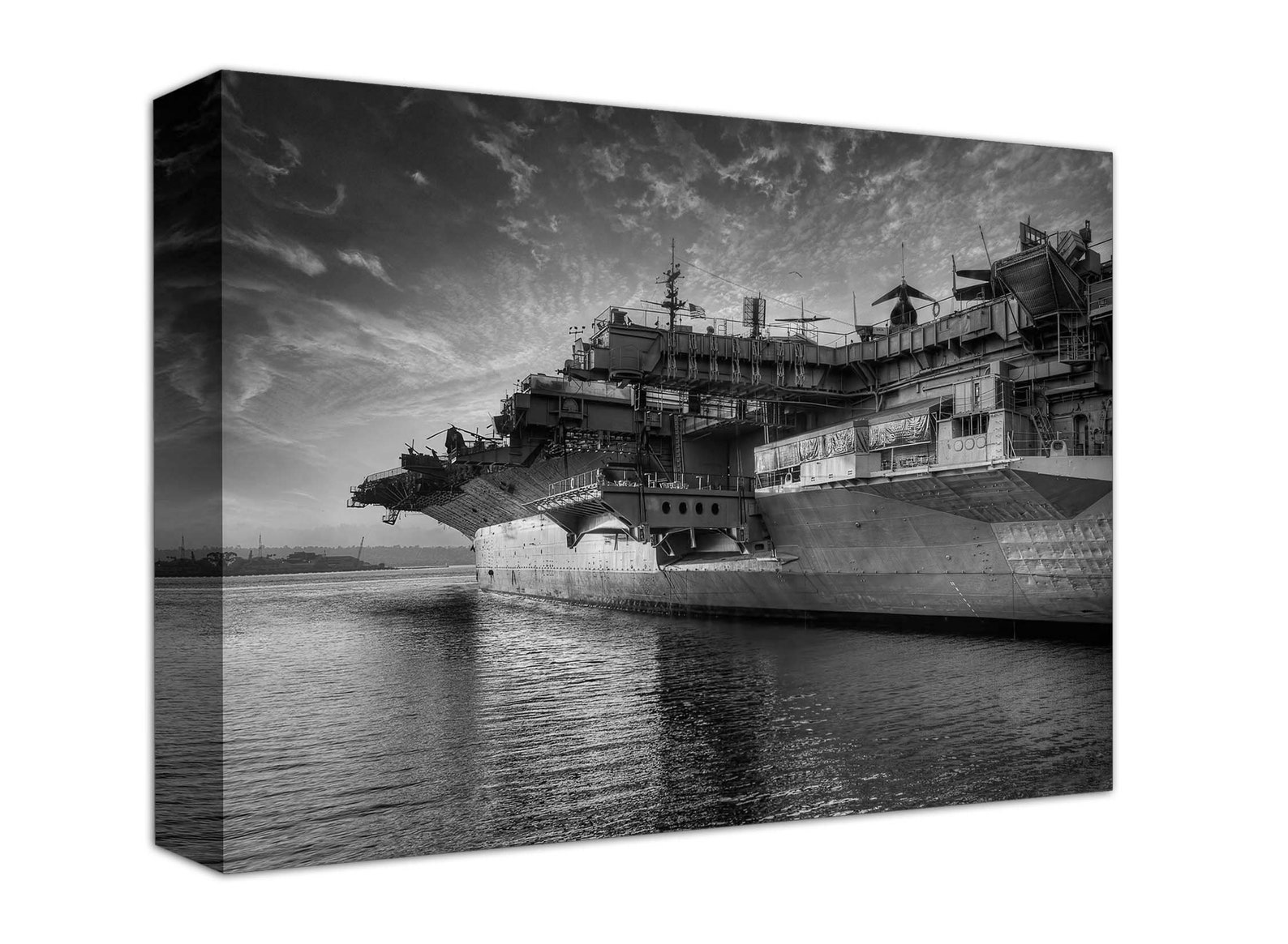 Uss Midway Aircraft Carrier Canvas Wall Art Design Poster - Etsy