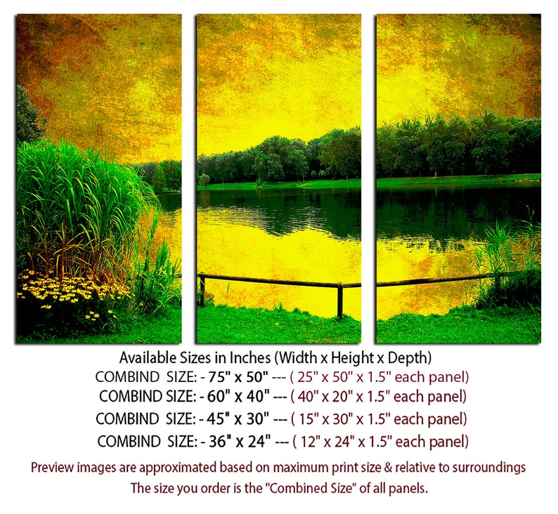 3 Panel Split triptych Canvas Print. 1.5 Deep Frames | Etsy