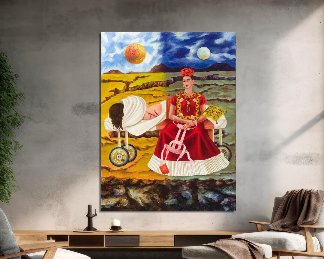 Frida Kahlo Tree of Hope Canvas Print, Surrealist Mexican Art, Ready to ...