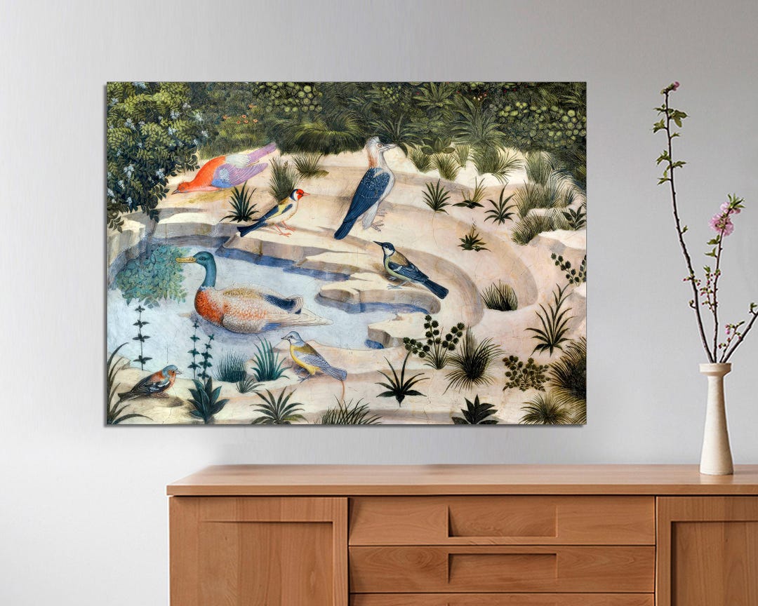 Benozzo Gozzoli Bird Art Canvas Print, Angels Worshipping, Art Nouveau ...