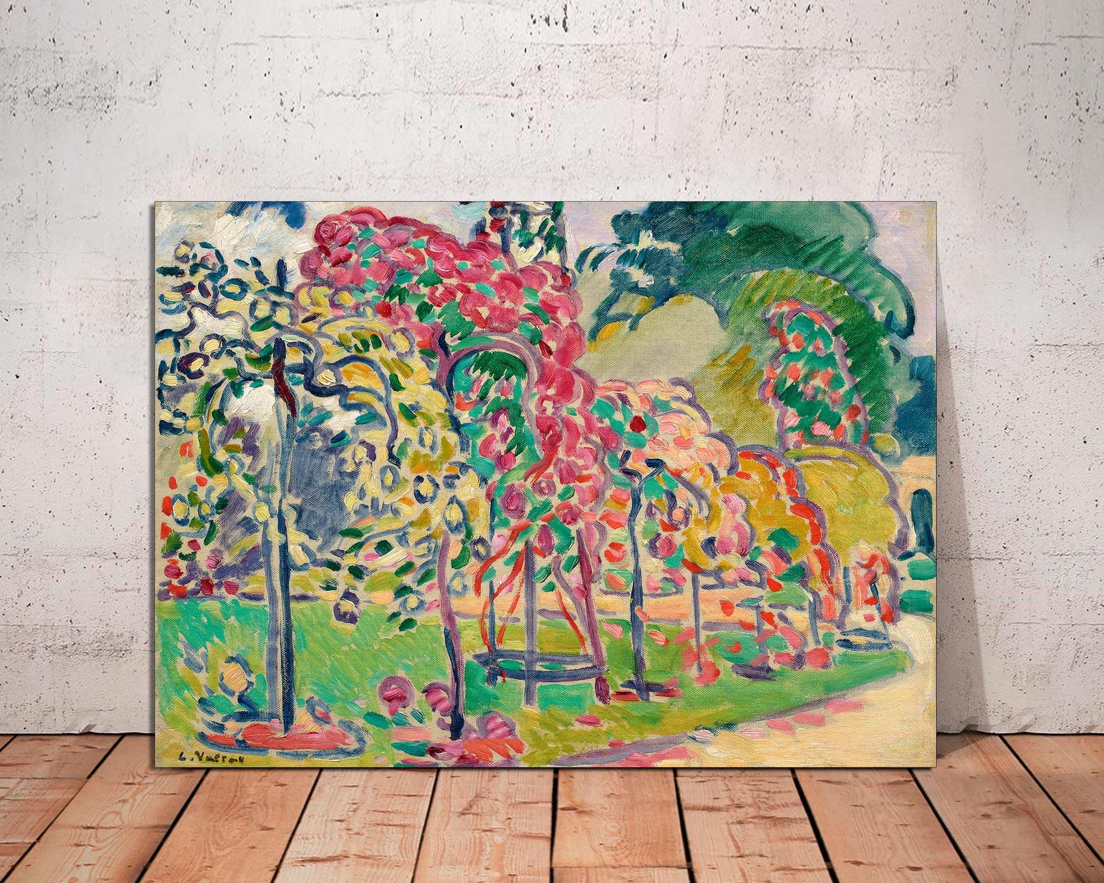Louis Valtat Floral Canvas Print, Fauvist Expressionist Art, Ready to ...