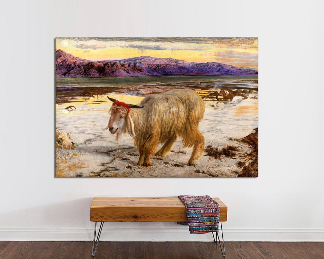 The Scapegoat by William Holman Hunt, Vintage Goat Art, Canvas Print - Etsy
