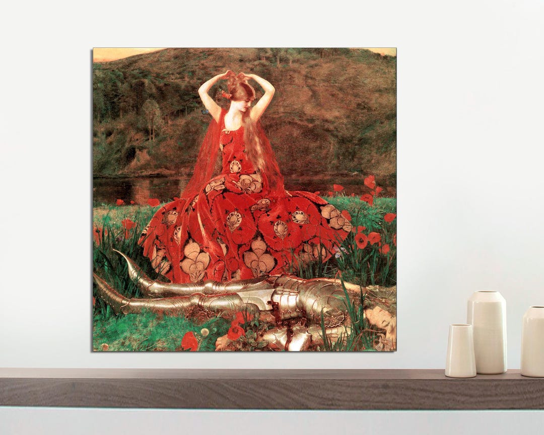 La Belle Dame Canvas Print, Frank Cadogan Cowper Famous Painting, Ready ...
