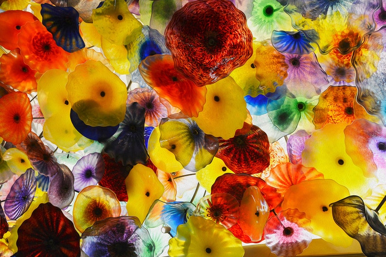 3 Panel Split triptych Large Canvas Print Colorful - Etsy