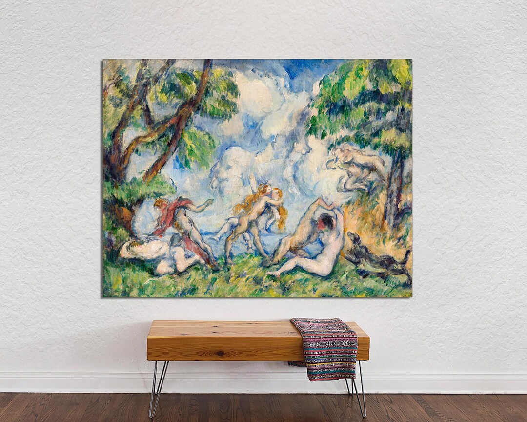 Paul Cézanne 'the Battle of Love' Canvas Print, Nude Bathers Art, Ready ...
