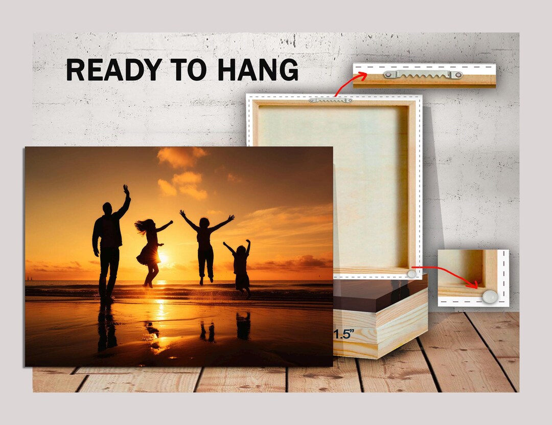 Custom Photo to Canvas Print, Ready to Hang, Personalized Gift - Etsy