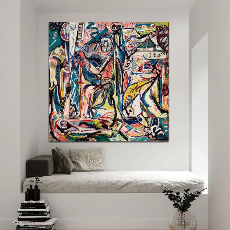 Jackson Pollock Circumcision Abstract Canvas Print Jackson - Etsy