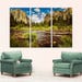 3 Panel Split Abstract World Map Canvas Print Abstract Map - Etsy