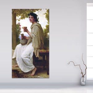 Bacchante by Bouguereau, Classic Art Giclee Canvas Print - Etsy