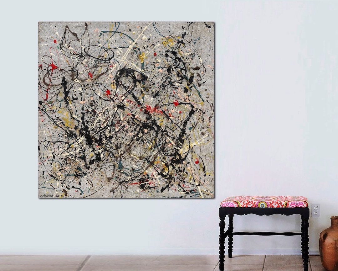 Jackson Pollock, Abstract Canvas Print,jackson Pollock, Art by Jackson ...