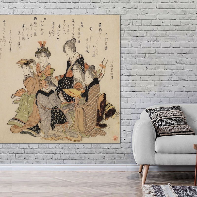 Asian Wood Block Print - Etsy