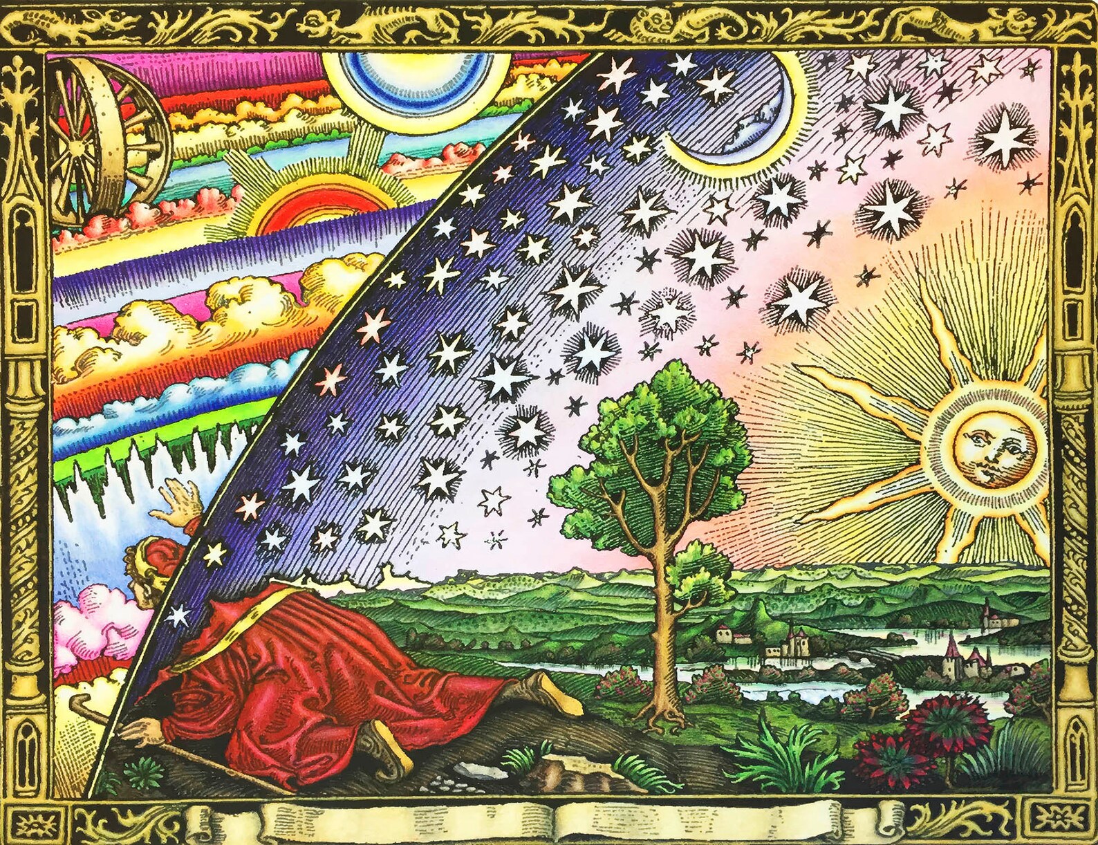 Flammarion Engraving, Cosmos Canvas Print, Ready to Hang - Etsy