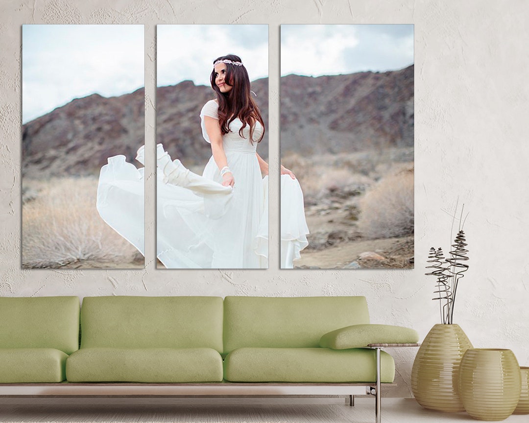 Custom Photo on Canvas, 3-panel Split, Canvas Wall Art, Your Photo Into ...