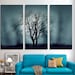 3 Panel Canvas Split, Giclee Print, Spreading Tree Branches, Autumn ...