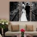3 Panel Canvas Split Wedding Anniversary Gift for Couples From Photos ...