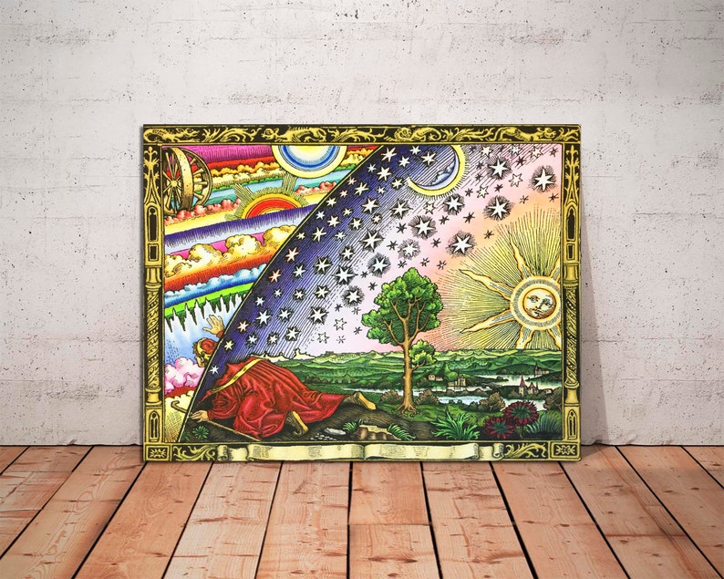 Flammarion Engraving, Cosmos Canvas Print, Ready to Hang - Etsy