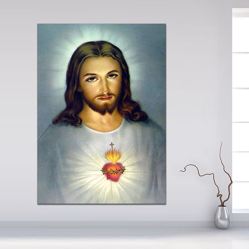 Sacred Heart of Jesus Art - Etsy