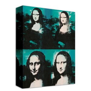 Mona Lisa by Andy Warhol Andy Warhol Canvas Print, Art for Living Room ...
