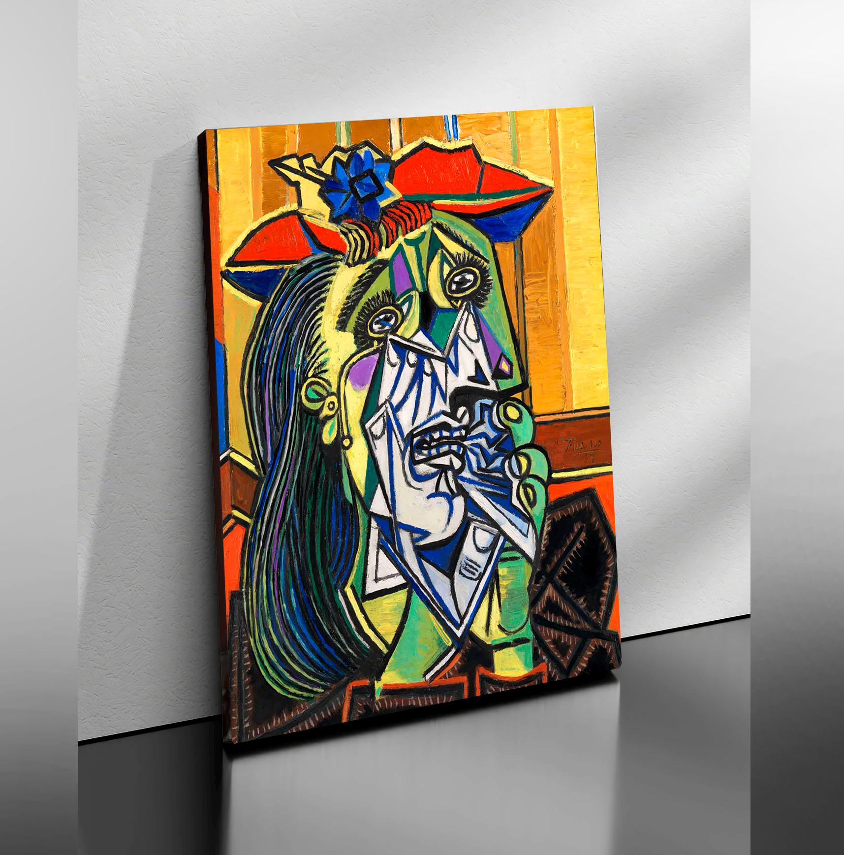 Weeping Woman Picasso Canvas Print, Modern Abstract Wall Art - Etsy