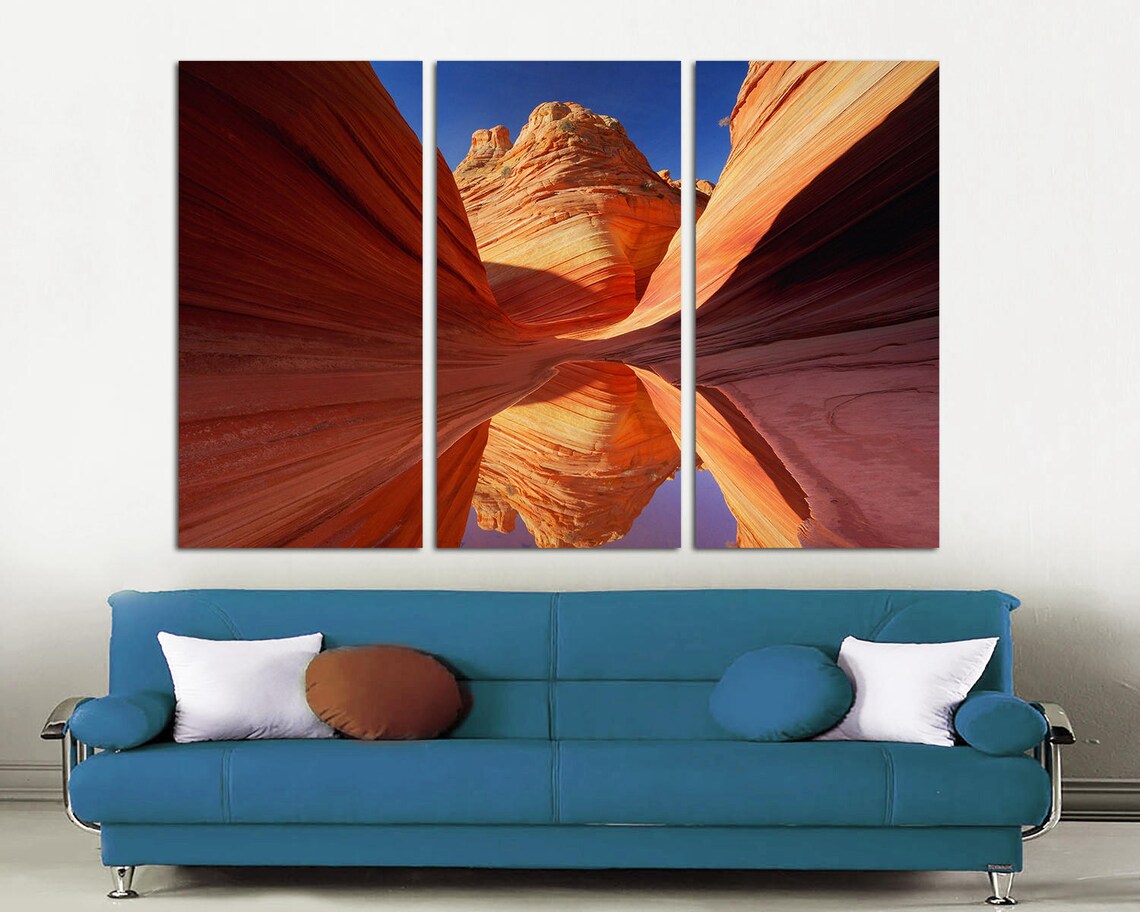 3 Panel Split triptych Canvas Print.grand Canyon Photo - Etsy