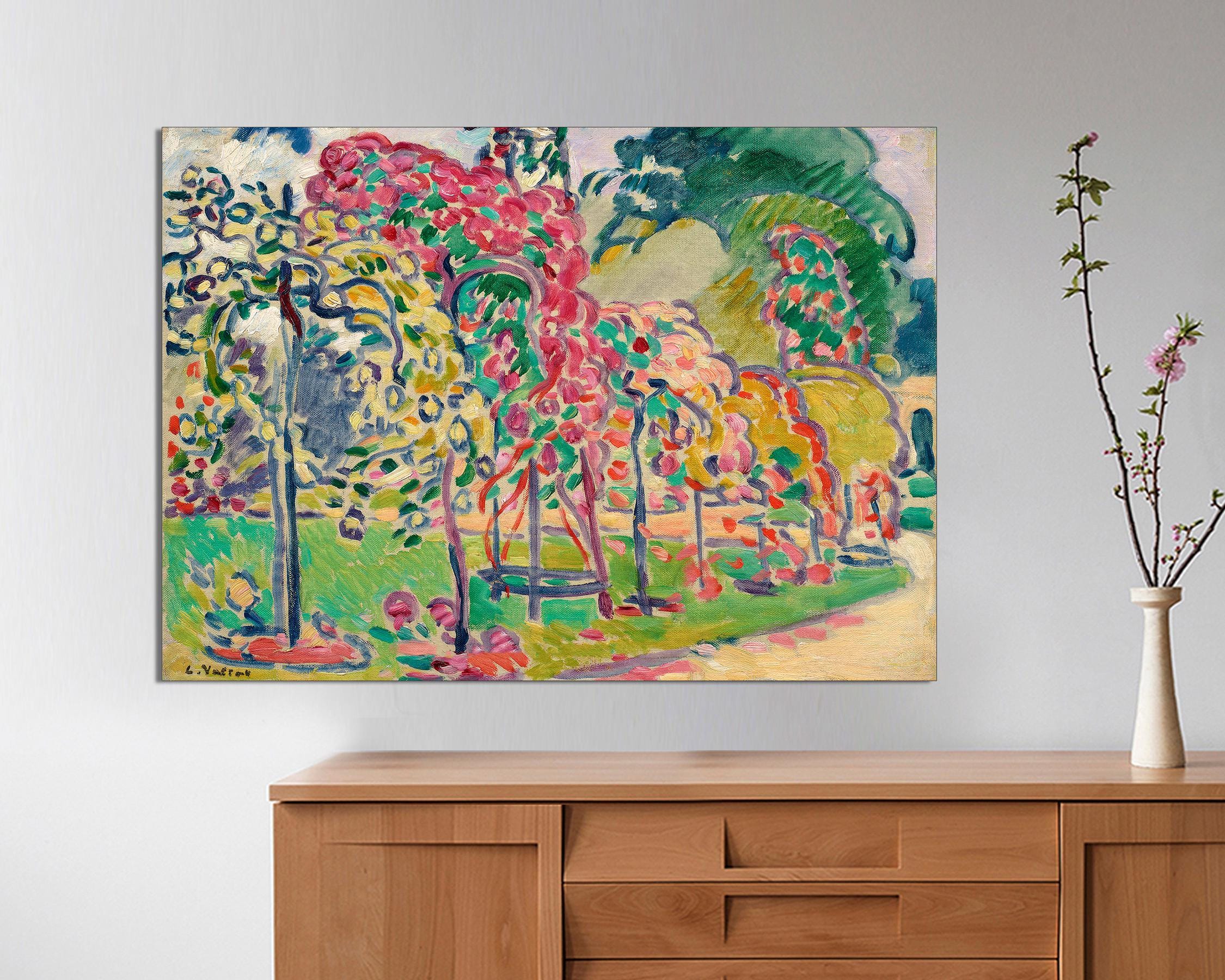 Louis Valtat Floral Canvas Print, Fauvist Expressionist Art, Ready to ...