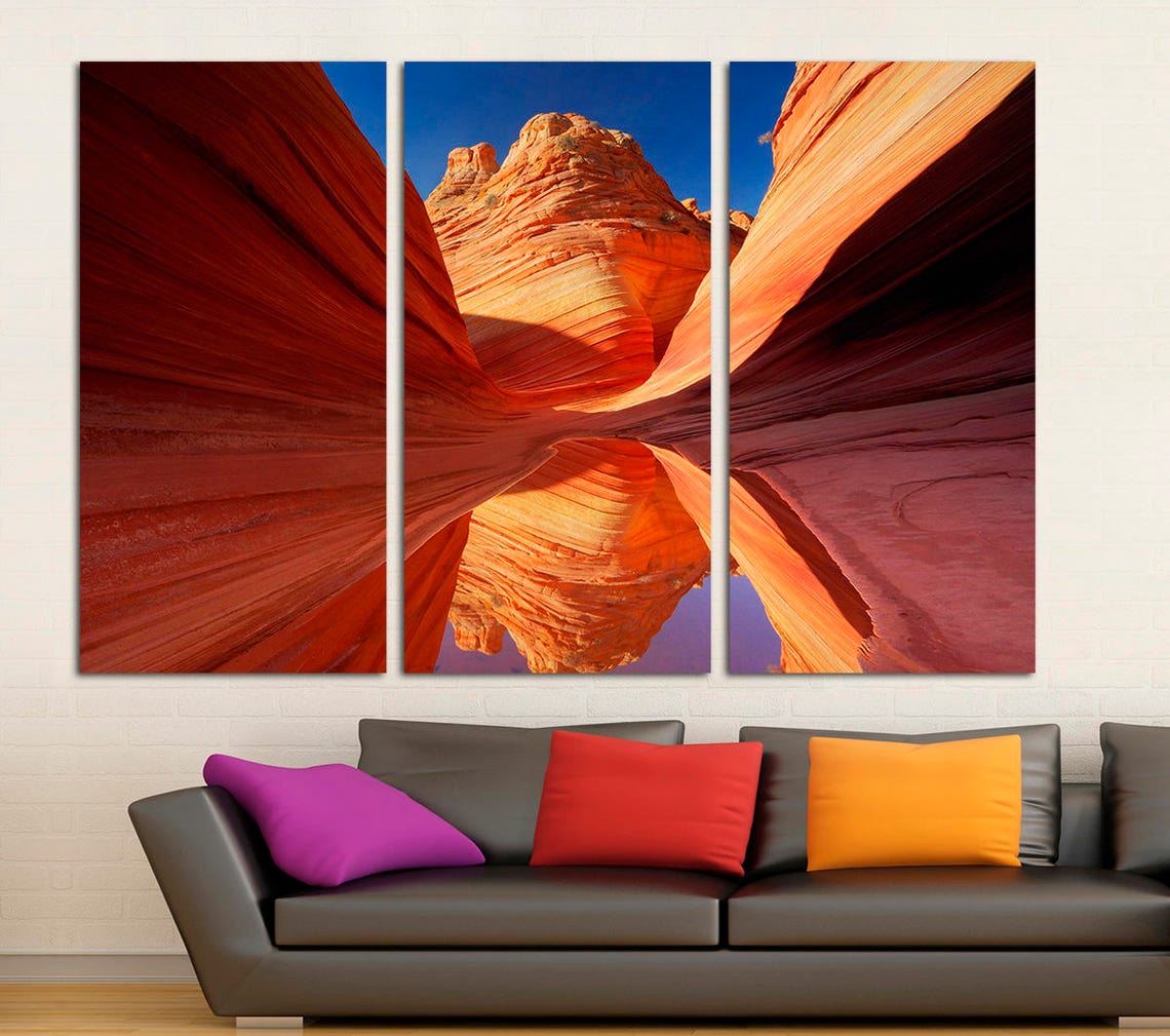 3 Panel Split triptych Canvas Print.grand Canyon Photo - Etsy
