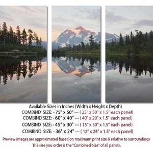 3 Panel Split (triptych) Canvas Print. 1.5" Deep Frames, Beautiful ...