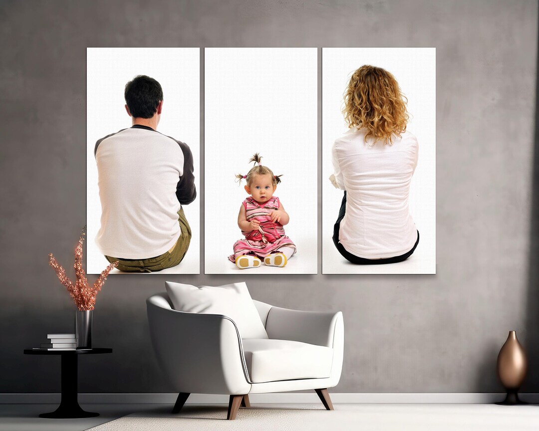 Custom 3-panel Canvas Print, Personalized Family Photo Collage - Etsy