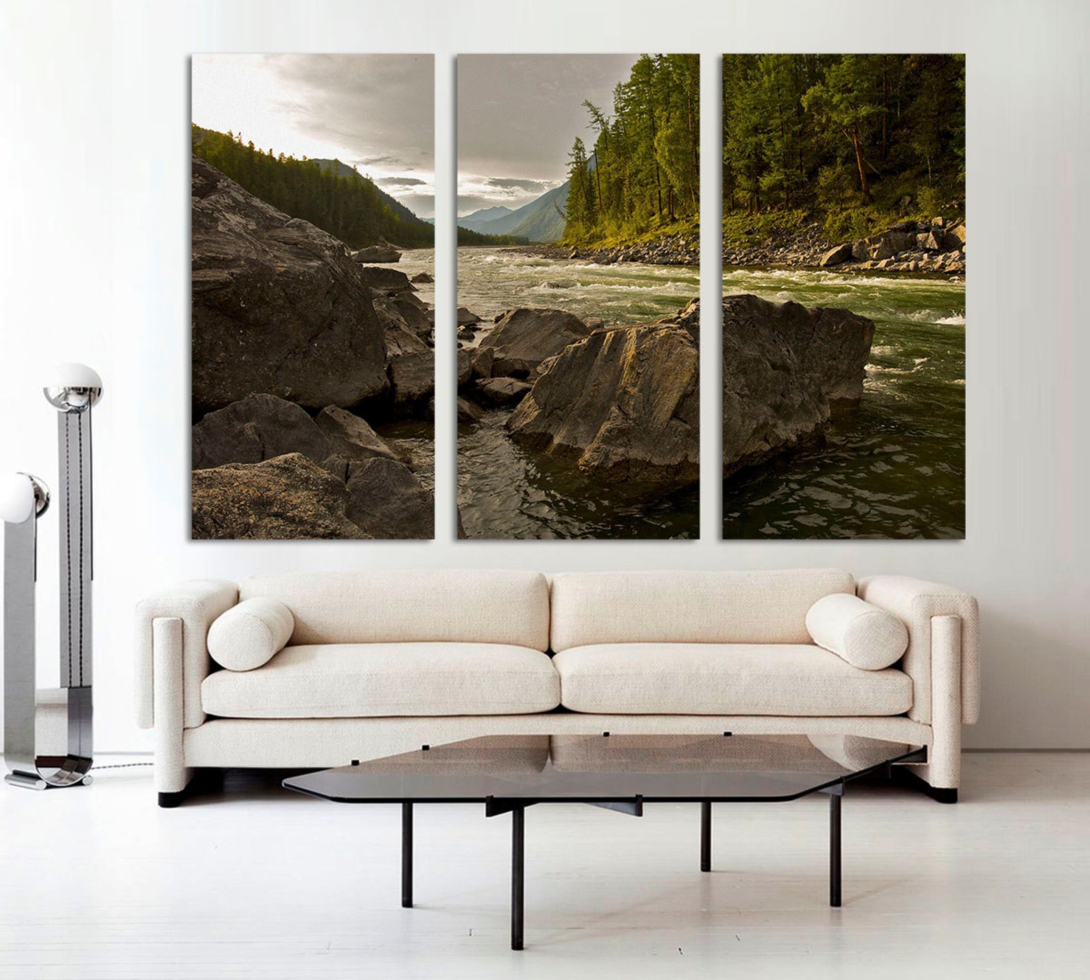 3 Panel Split triptych Canvas Print. 1.5 Deep Frames - Etsy