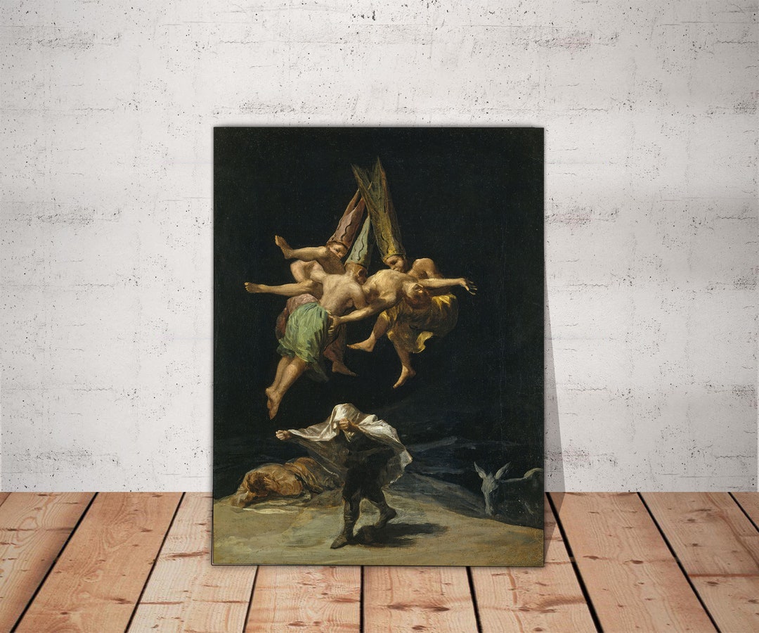 Francisco De Goya the Witches Flight 1798 Canvas Wall Art Home Decor ...