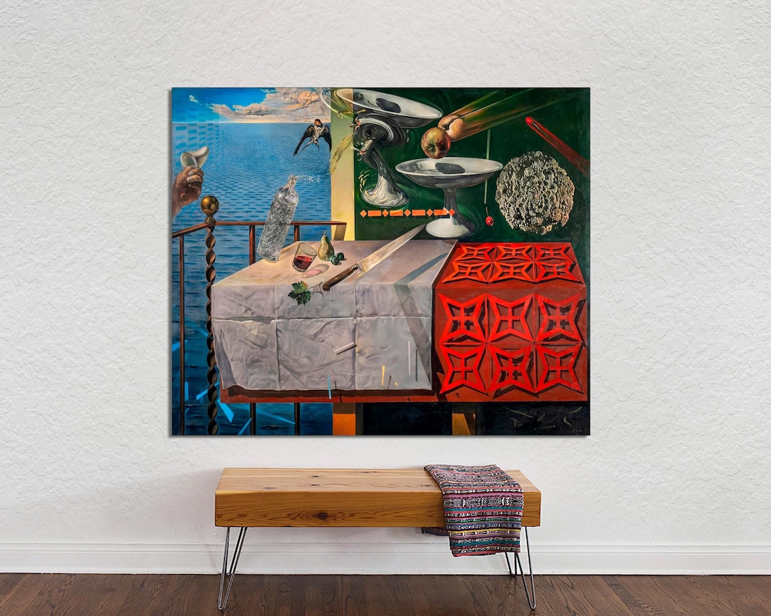 Salvador Dali 'living Still Life' Canvas Print, Surrealist Wall Art ...