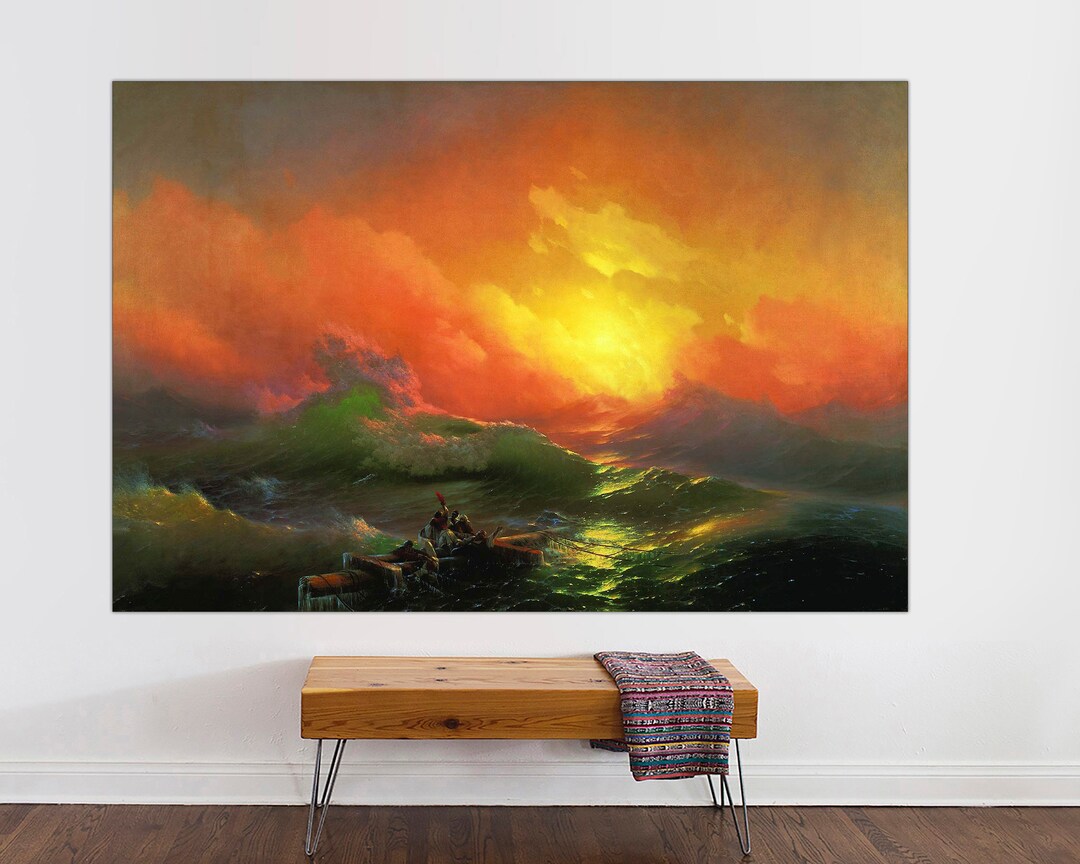 The Ninth Wave Canvas Print, Ivan Aivazovsky Giclee Reproduction - Etsy
