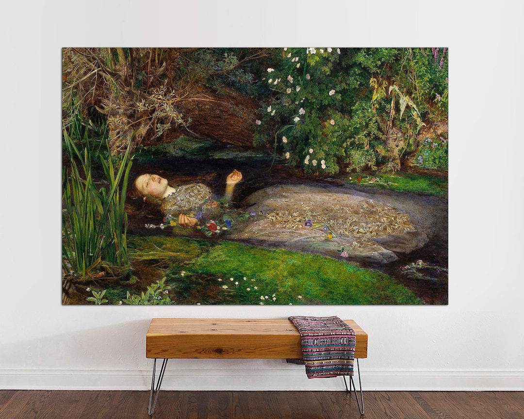 John Everett Millais "ophelia" 1851 Canvas Print William Shakespeare ...