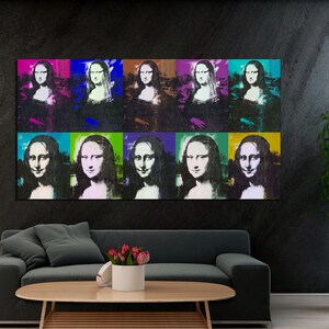 Mona Lisa by Andy Warhol Andy Warhol Canvas Print, Pop Art for Living ...