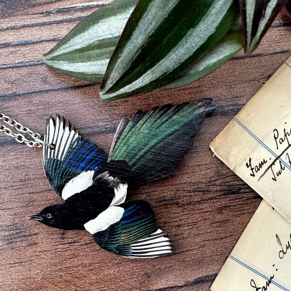 Magpie Ornament - Etsy