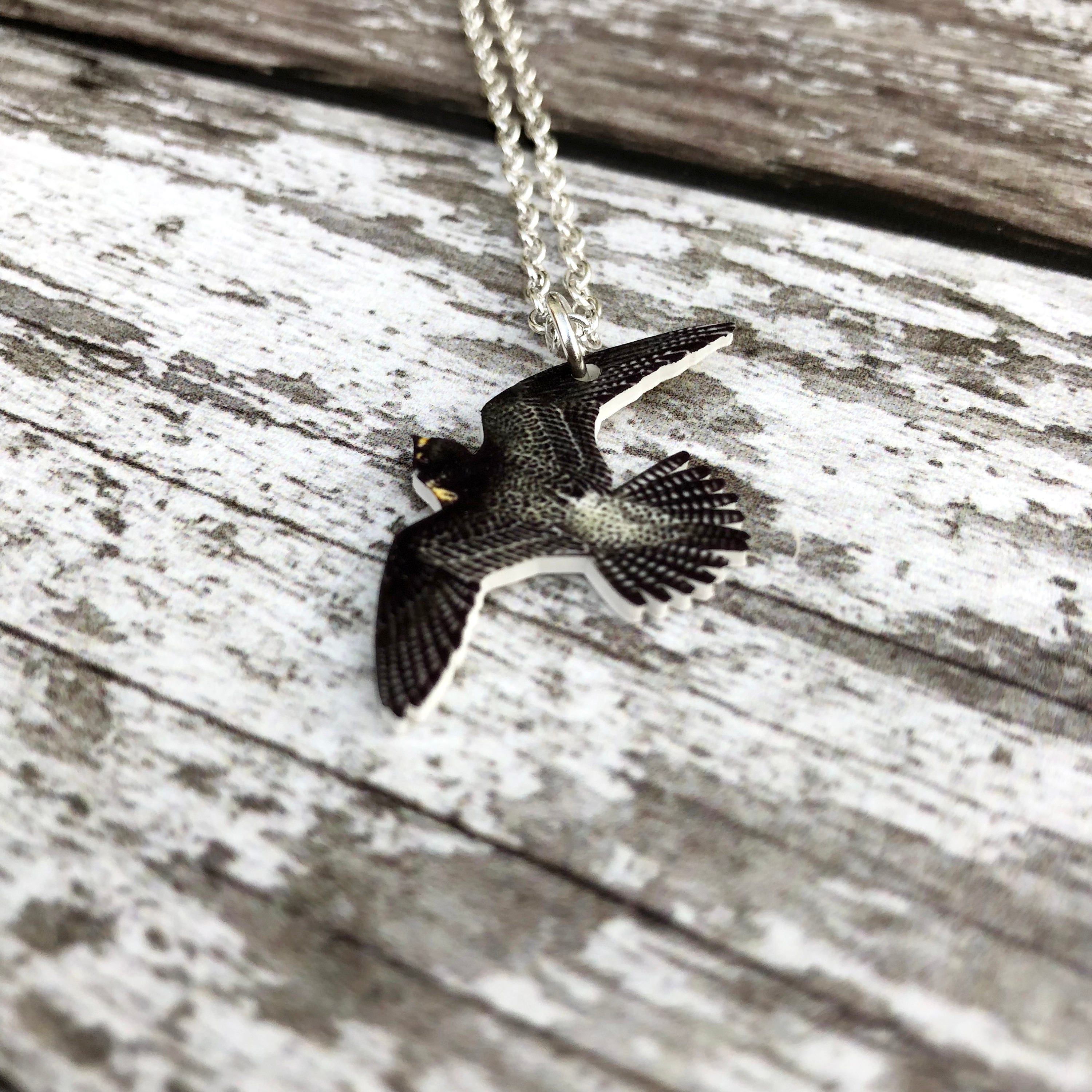 Peregrine Falcon Necklace Falcon Bird of Prey Hawk Falcon | Etsy UK