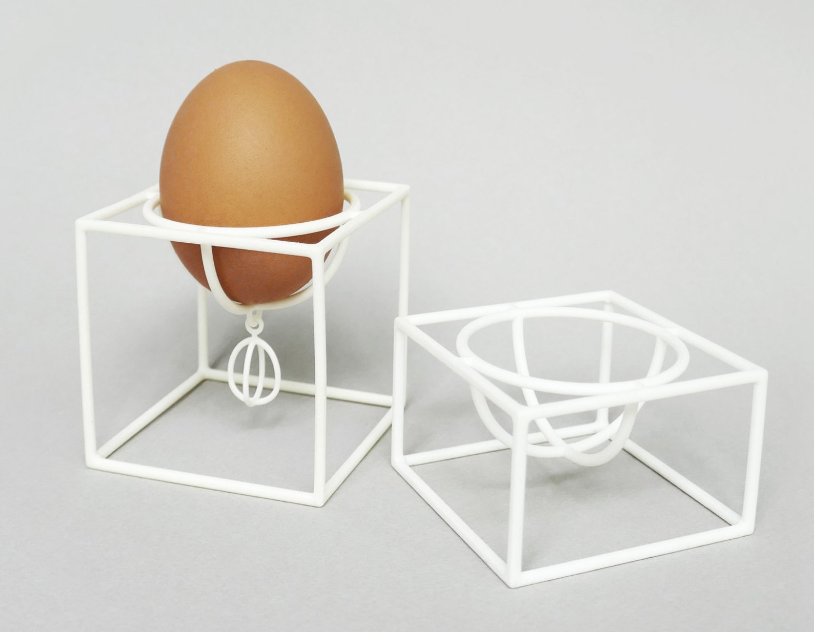 Cube Egg Cups a Set of Two 3D Printed | Etsy