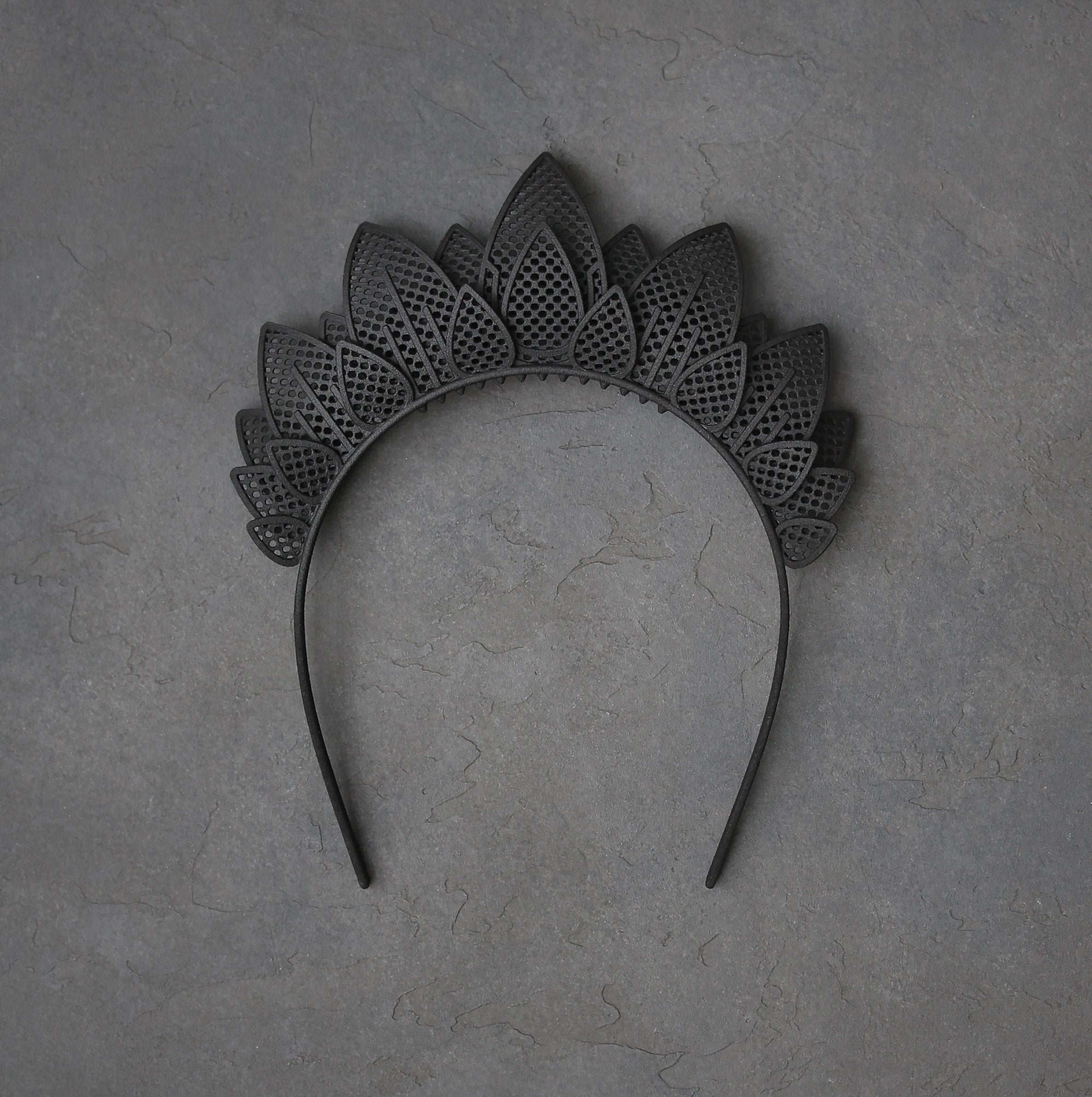 Black MESH Tiara 3D Printed Head Piece Modern Design - Etsy
