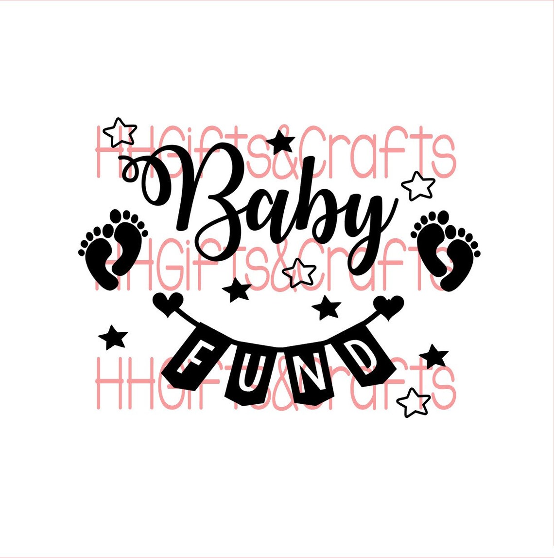 Baby Fund banner Vinyl Transfer Decal for Frames/money Box - Etsy