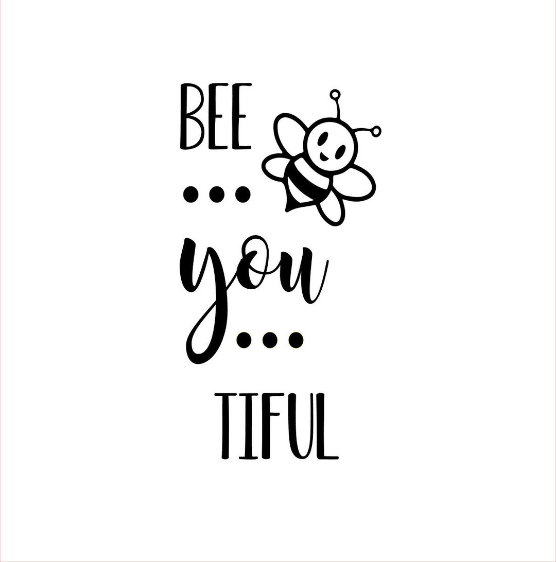 Bee You Tiful - Bee Theme - Vinyl Transfer Decal for Wine Bottles ...