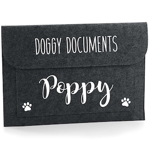 Personalised Pet Document Folder-dog Documents Folder,pet Information ...