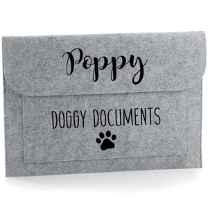 Personalised Pet Document Folder-dog Documents Folder,pet Information ...