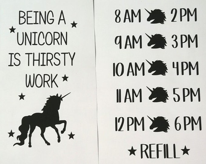 Water Tracker Decal // Daily Water Intake // Daily Water Tracker ...