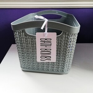 Personalised Loop Hole Tags - Basket Labels,box Tags,vinyl Tags ...